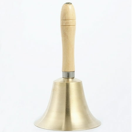 Qianli Super Loud 8cm Hand Call Bell with Wooden Handle Copper Suzuki ...
