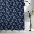 Abstract Waves Shower Curtains for Bathroom, Modern Abstract Geometric ...