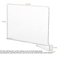 Acrylic Shelf Dividers for Closets,Wood Shelf Dividers, 4 PCS Clear ...