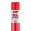 JAM Paper Matte Wrapping Paper, 52.6 Sq ft Total, Matte Red, 2 Pack ...