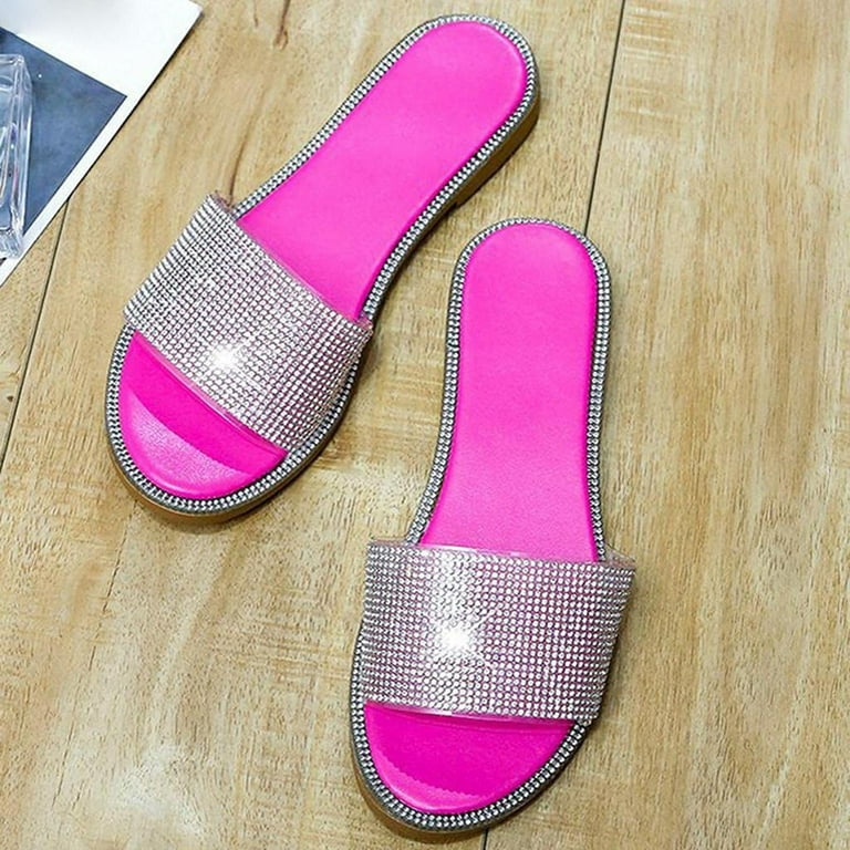Miluxas Sequin Sandals Clearance Summer Women's Rhinestone Miluxas Sequin Sandals Clearance Summer Women's Rhinestone
