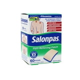 Salonpas Pain Relieving Patches, 8-Hour Relief, 60 Count, Targeted ...