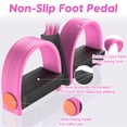 6-Tube Elastic Pedal Resistance Band Pink Sport Training Aid - Walmart.com