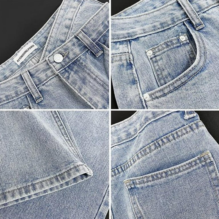 TINKER Women's Pull-on Boyfriend Jeans, Baggy Cross Over TINKER Women's Pull-on Boyfriend Jeans, Baggy Cross Over