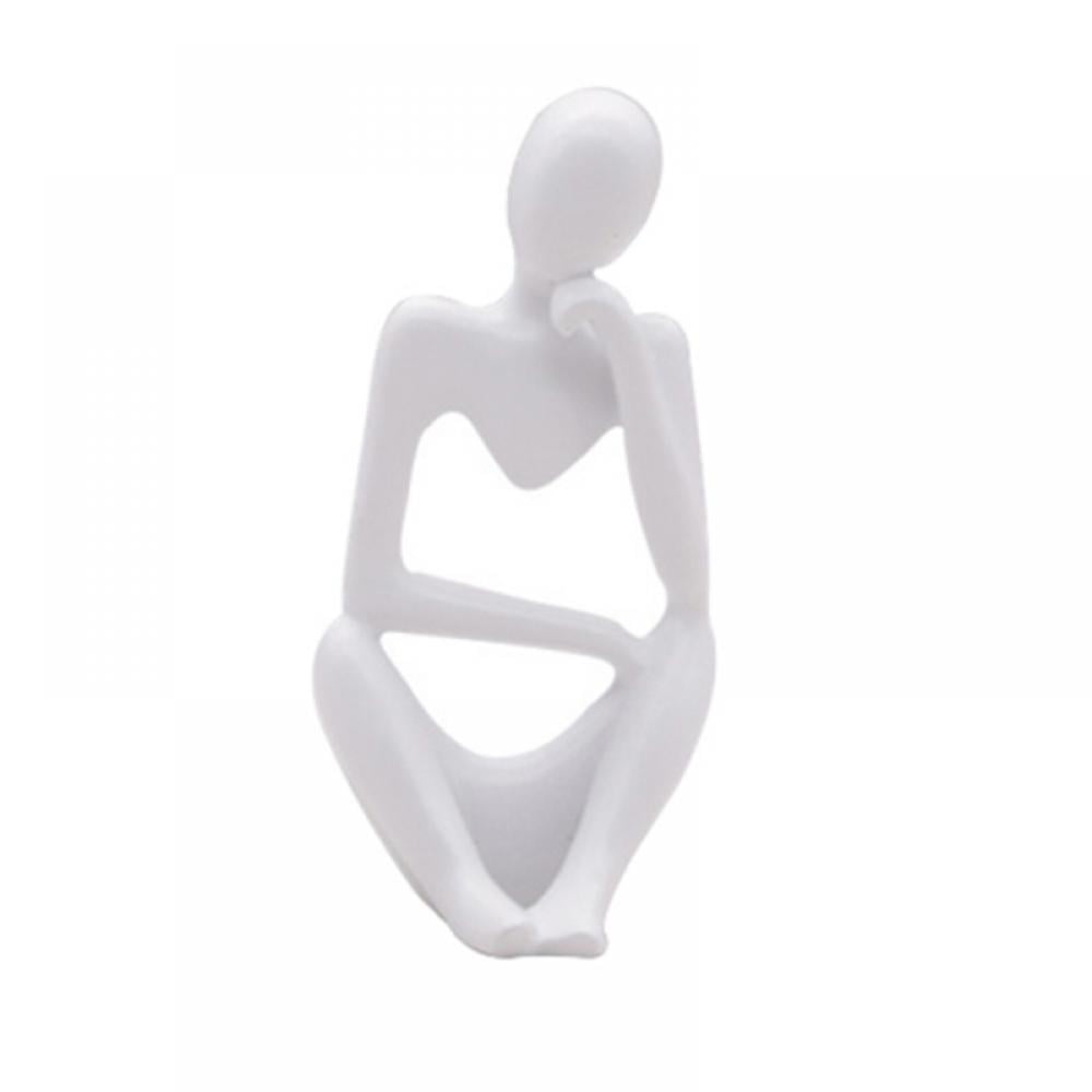 Modern Abstract Statues Sculpture,Resin Artistic Thinker Figure ...