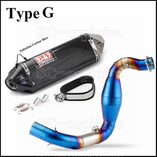 G310 Motorcycle Full Exhaust Systemcarbon Fiber Muffler Modified Pipe ...