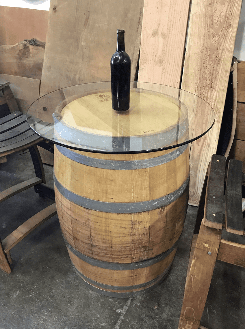 30" Round Wine Barrel Glass Piece - Walmart.com