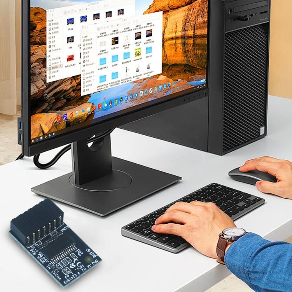 For Asus TPM-M R2.0 TPM Module LPC 14-1 Pin TPM-M R2.0 Hardware ...