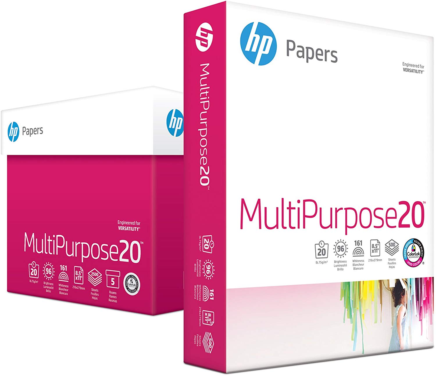 HP Multipurpose Printer Paper 20lb 8 5 X 11 Letter 96 Bright 2 500 HP Multipurpose Printer Paper 20lb 8 5 X 11 Letter 96 Bright 2 500