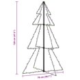 vidaXL Christmas Cone Tree 160 LEDs Indoor and Outdoor 3x4 ft - Walmart.com