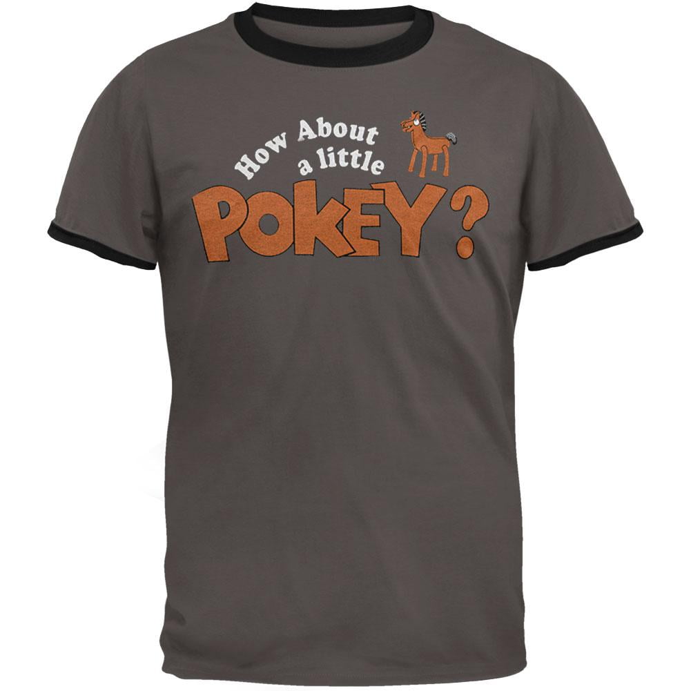 Gumby - How About A Little Pokey Ringer T-Shirt - Small - Walmart.com