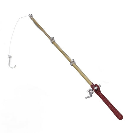 Ecomeon Dollhouse Fishing Rod 1:12 Retro Beautiful Vivid Mini Dollhouse ...