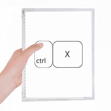 Keyboard Symbol ctrl X Notebook Loose Diary Refillable Journal ...