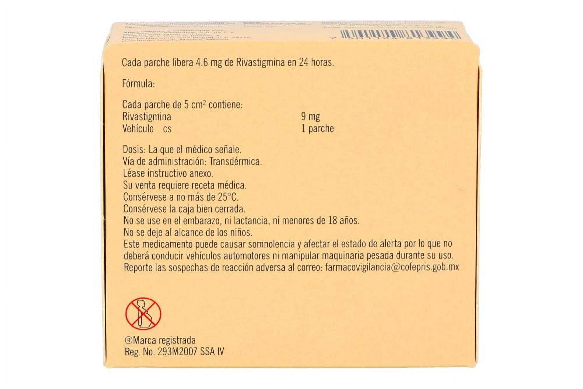 Exelon 9 mg Caja Con 30 Parches Exelon TABLETA | Bodega Aurrera en línea