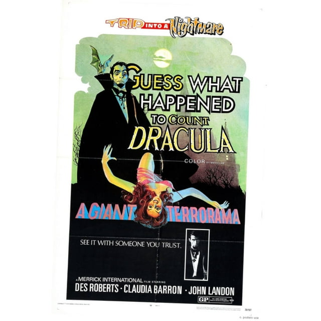 Guess Guess What Happened To Count Dracula Poster Metal Sign Print 8x12 ...