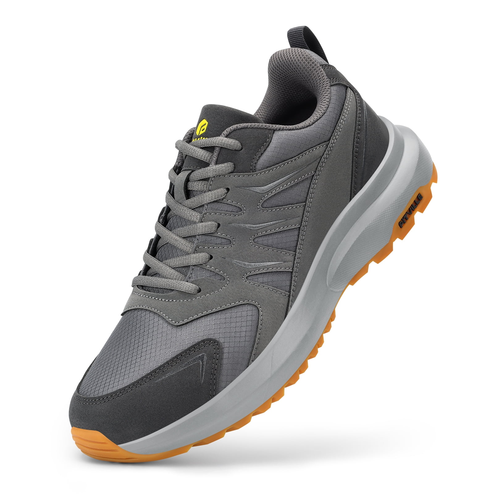 FitVille Men's Extra Wide Hiking Shoes with Arch Support Comfort ...