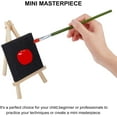 6 Packs 4x4 Inch Mini Canvas Panel Black Canvas Painting Sketchpad ...