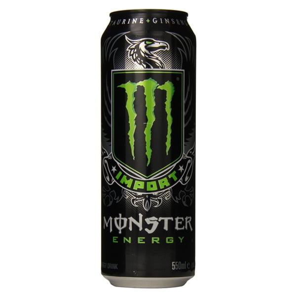 Monster Energy Drink Import 18.6 Ounce Cans - Pack of 12 - Walmart.com