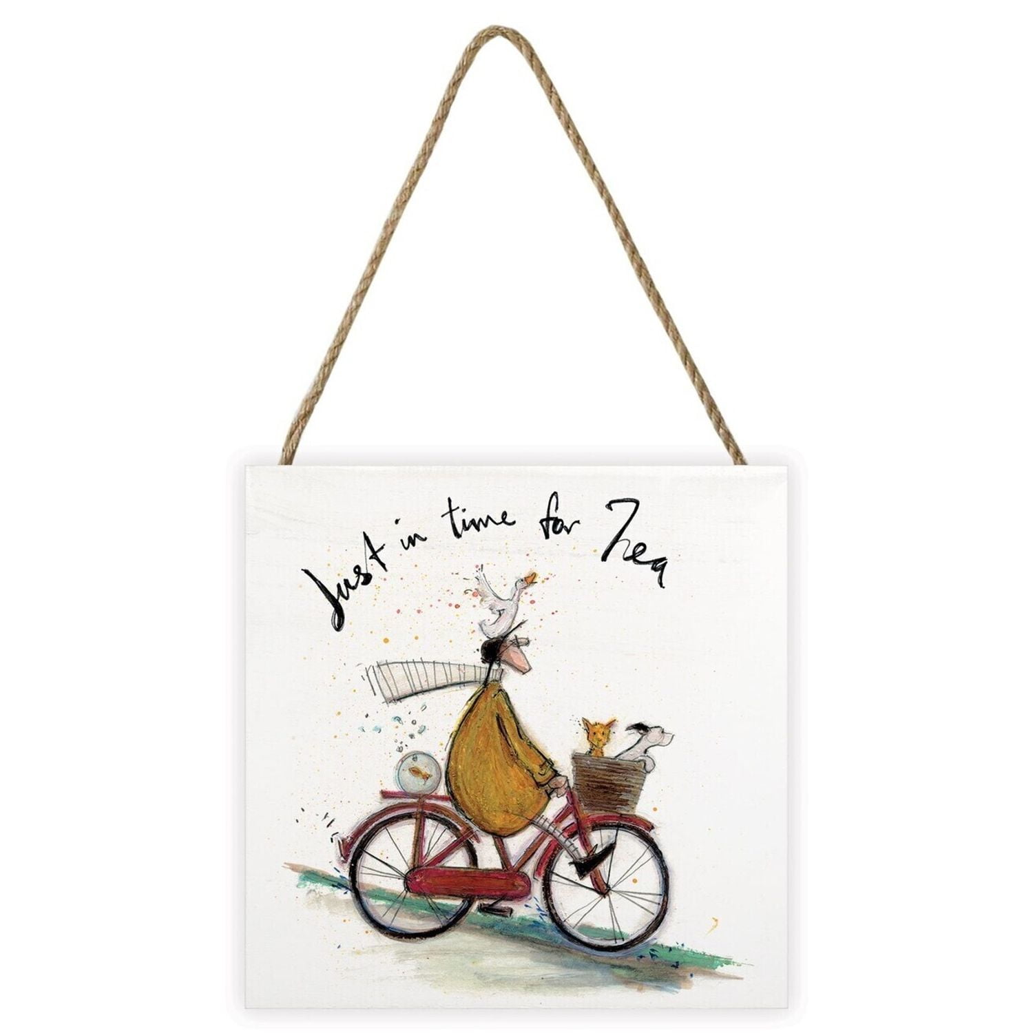 Click here for Sam Toft Just In Time For Tea Wooden Plaque One Si... prices