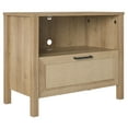Novogratz Shay 1-Drawer Nightstand, Natural with Faux Rattan - Walmart.com