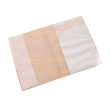 Awesitey 13.5x19cm PVC Transparent Dull Polish Cover Clear Card ID ...