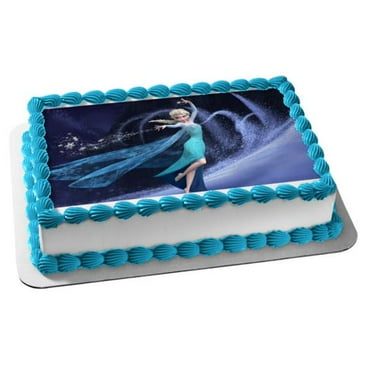 Disney Frozen Elsa Ice Castle Edible Cake Topper Image ABPID04347 ...