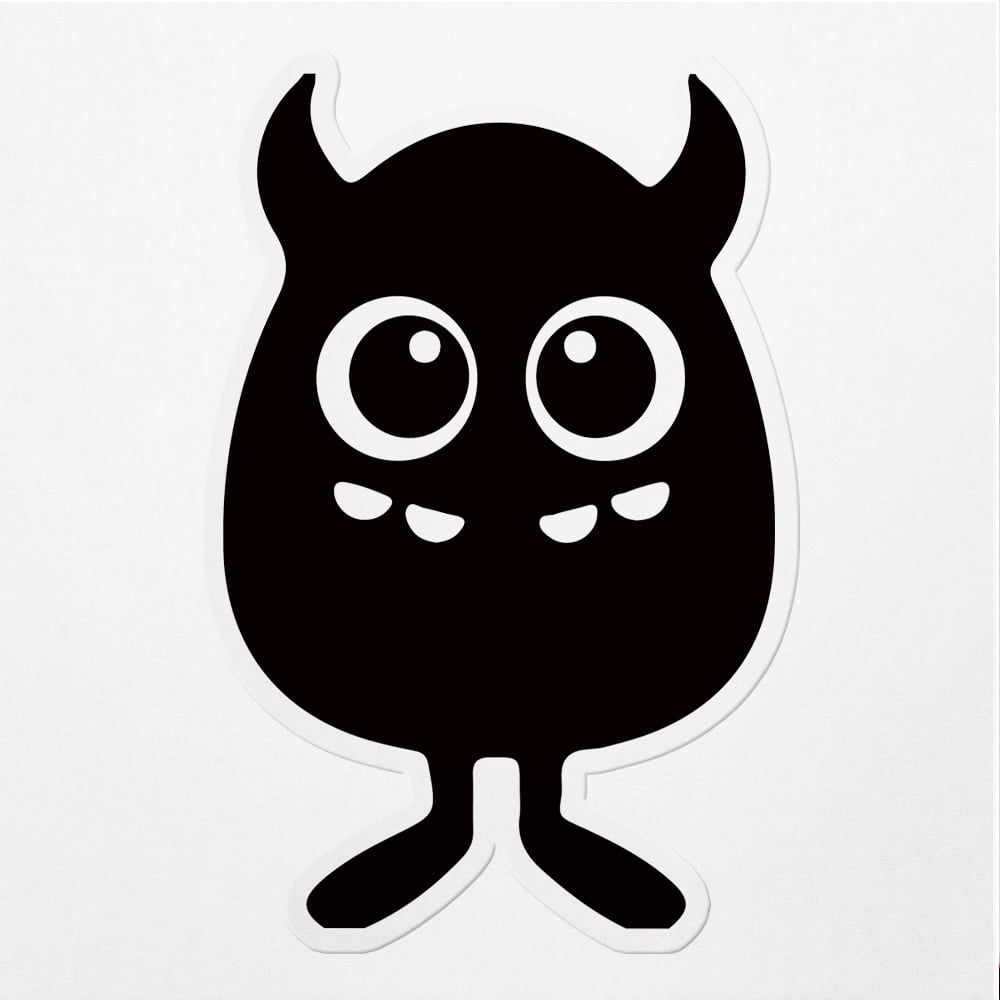 Vinyl Stickers Decals Of Monster Silhouette - Waterproof - Apply On Any ...