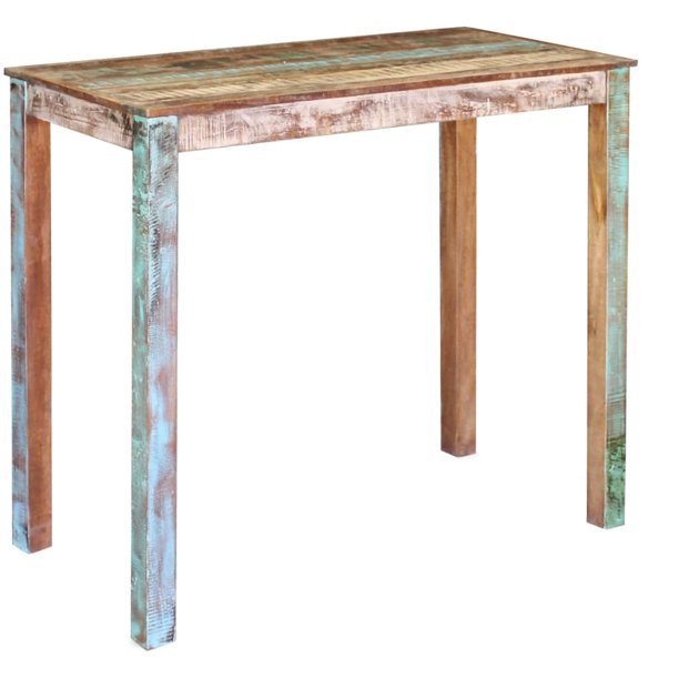vidaXL Bar Table Solid Reclaimed Wood 45.3"x23.6"x42" - Walmart.com