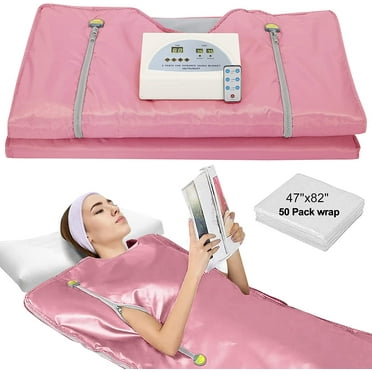 Sharper Image Calming Heat Sauna Wrap, 8 Heat Levels, 3 Massaging ...