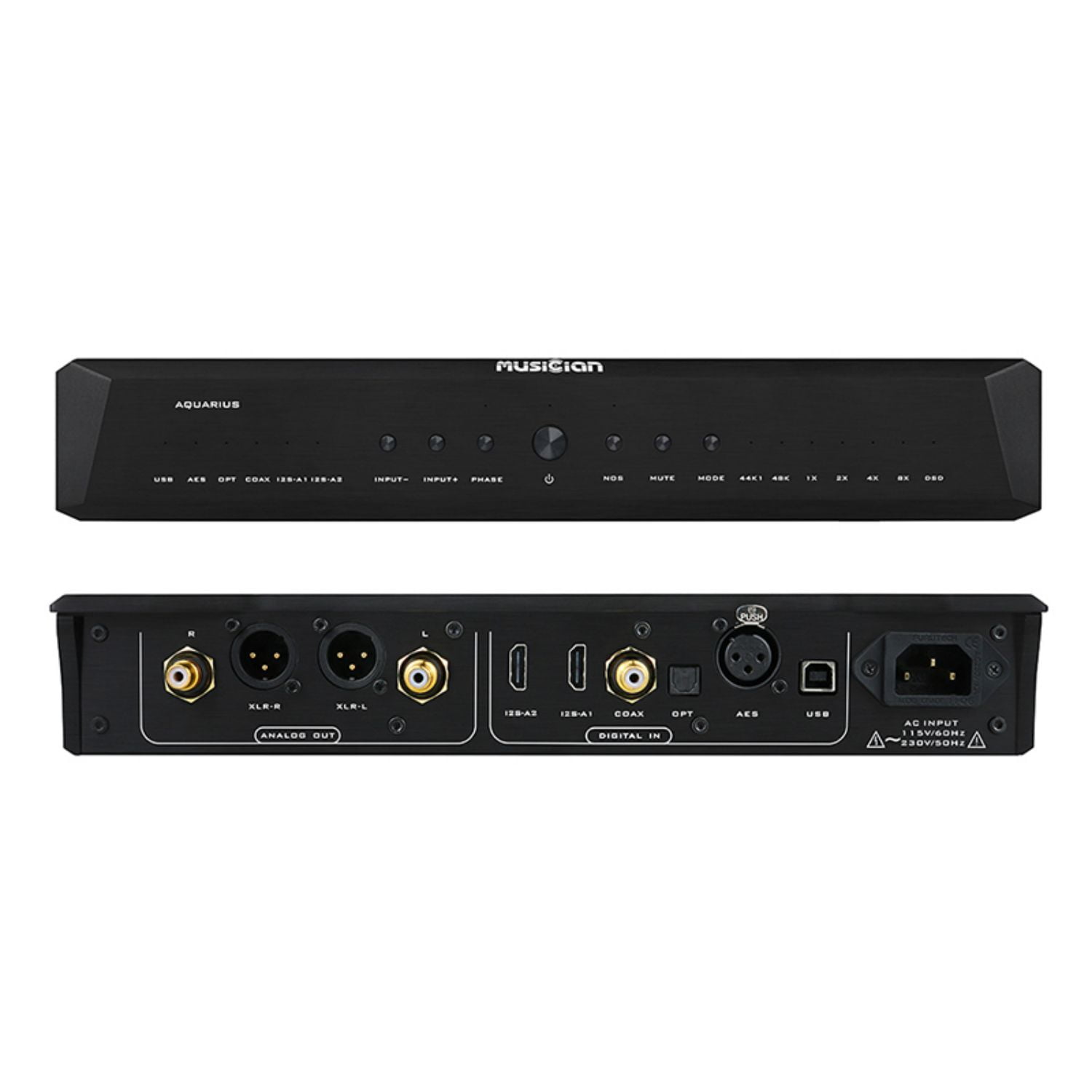 MUSICIAN Aquarius 24Bit R2R Array DAC True Balance 6Bit DSD Desktop ...