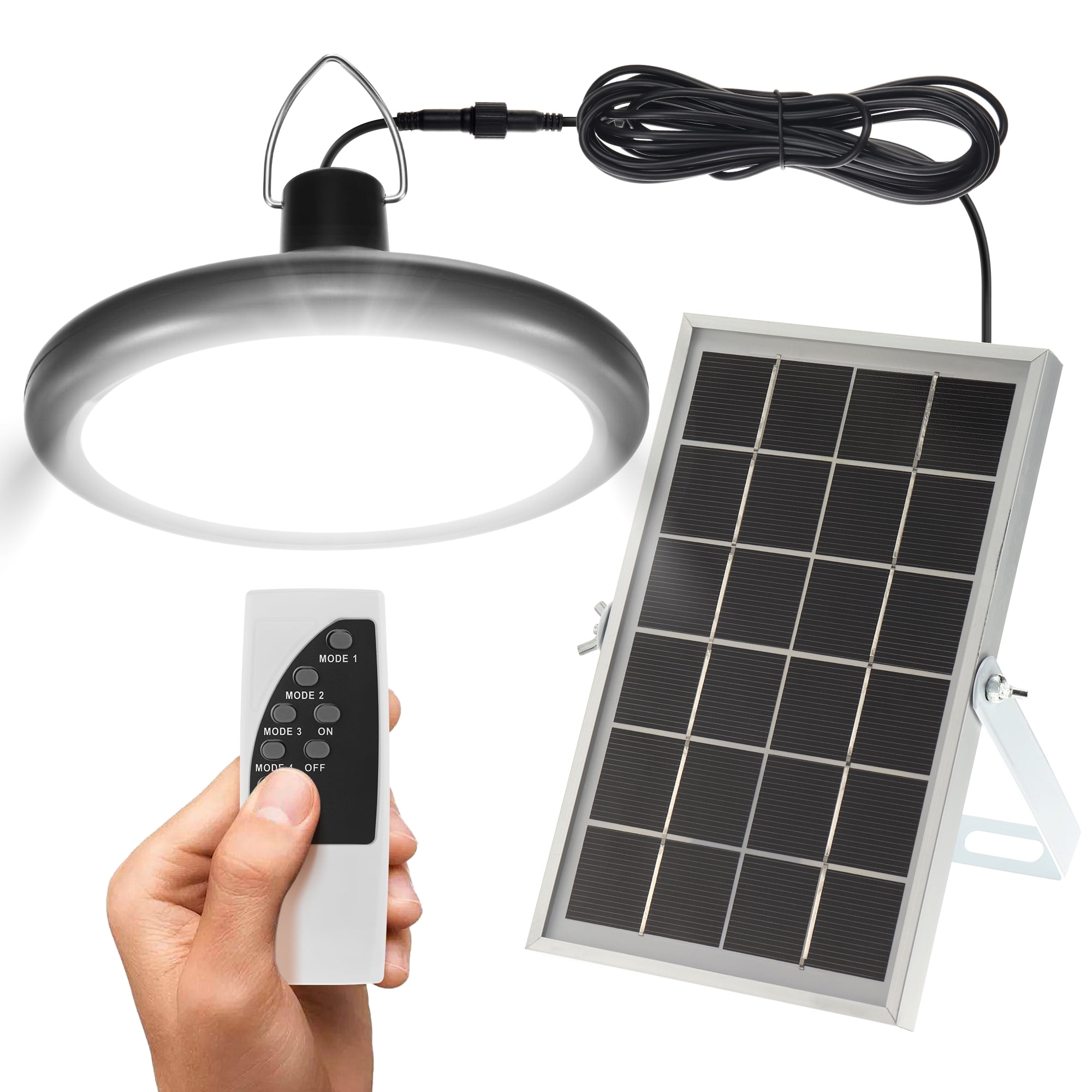 ThorFire Solar LED Pendant Light 1000LM Solar Shed Light 4 Lighting ...