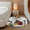 4ft Round Rug Farm Cow Area Rugs for Living Room Bedroom Washable Non ...