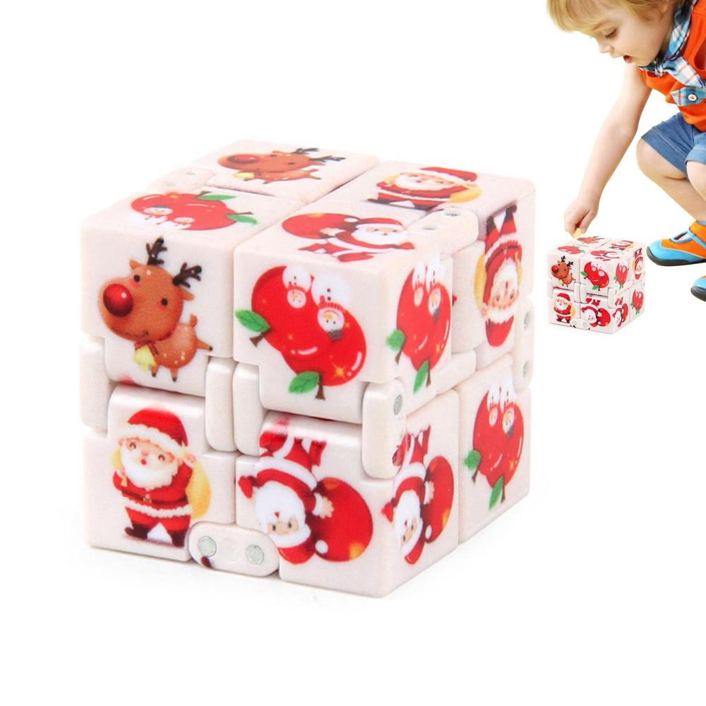 AIXING Cube Toys for Kids Cute Cartoon Cube Finger Toys Mini Stress ...