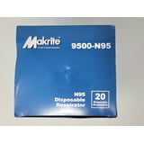 Makrite N95 Face Mask 20 Pack with Adjustable Nosepiece and Secure Fit ...