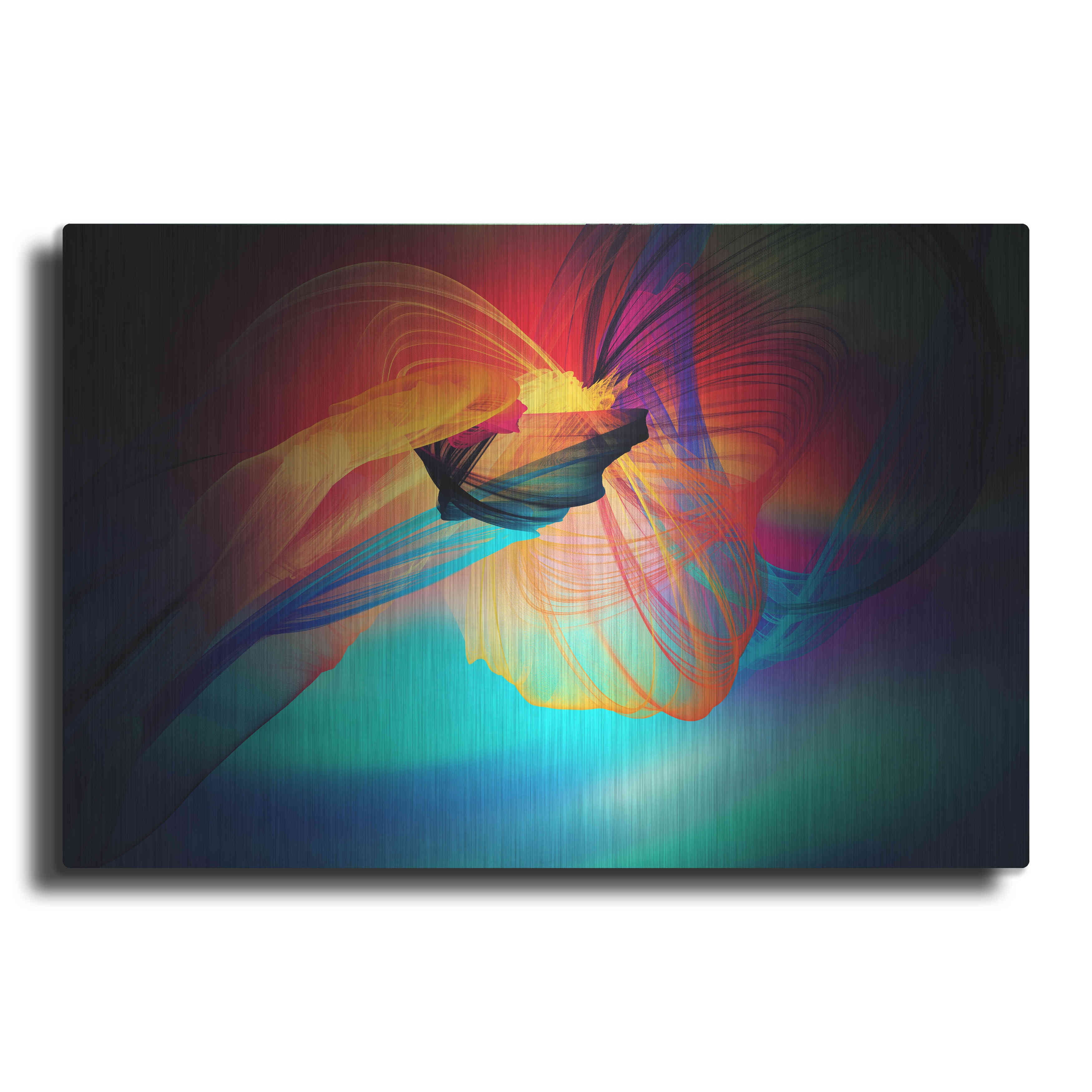 Luxe Metal Art 'Color In The Lines 28' by Irena Orlov, Metal Wall Art ...