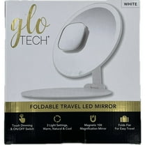 OttLite Wireless Charging LED Makeup Mirror - Illuminated Magnifying ...