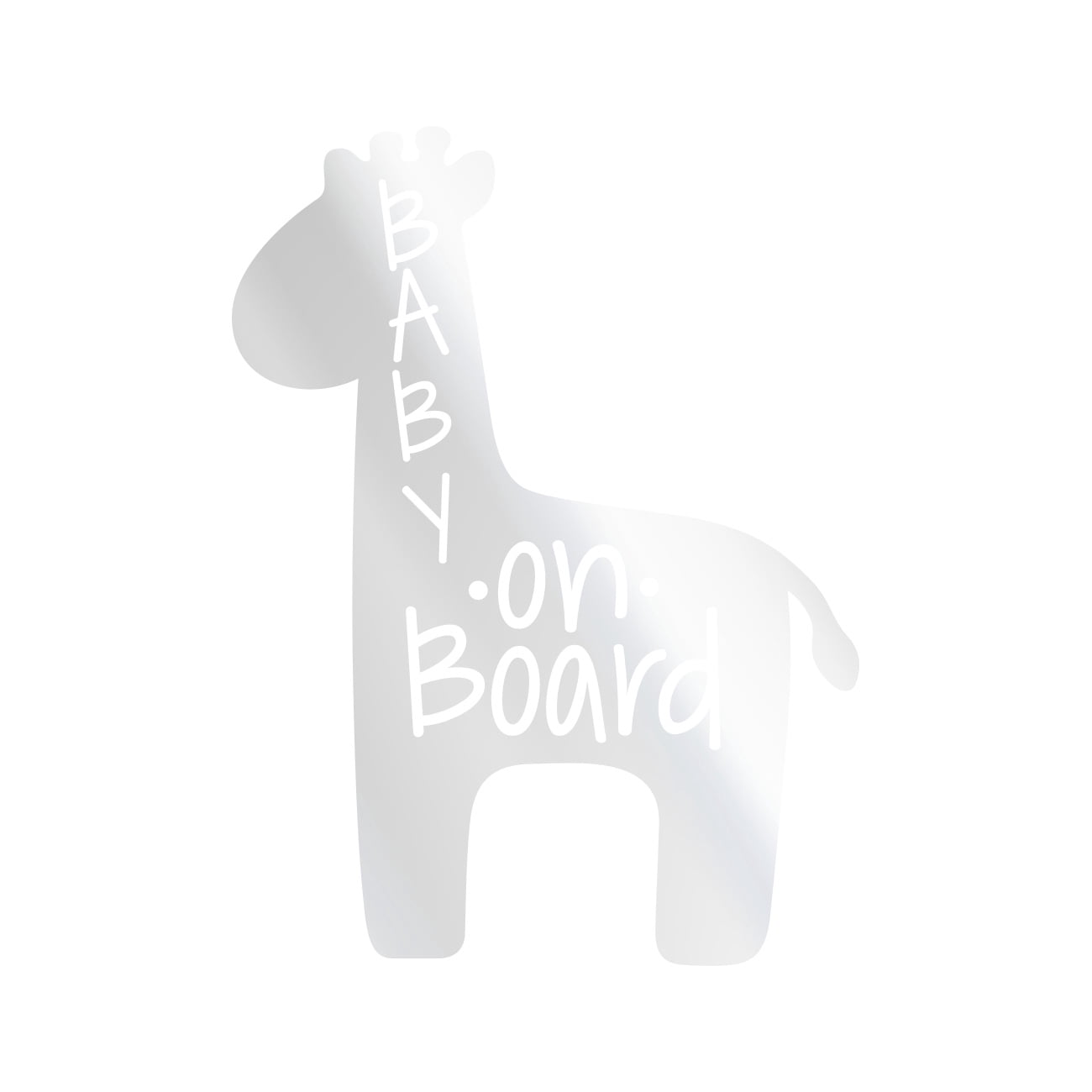 Baby on Board Giraffe Sticker Decal Die Cut - Self Adhesive Vinyl ...