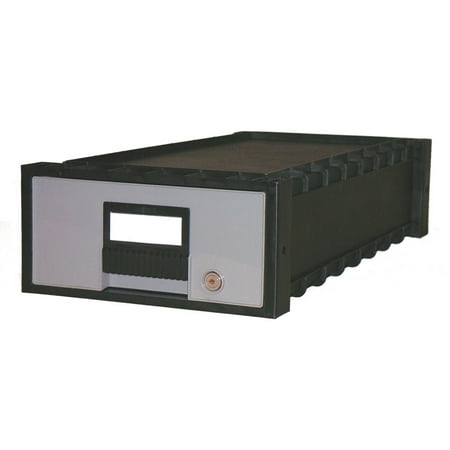 Plastic Archive Storage Box, Check Size, 24-Inch Drawer, Black ...