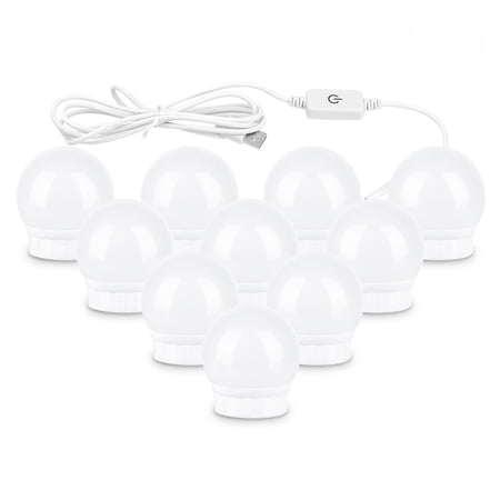 LED Vanity Makeup Mirror Lights Kit Hollywood Style Dimmable Touch ...