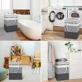 Scidweet 3-Pack Laundry Basket Set, 75L Freestanding Waterproof ...