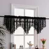 Lilixerw Triangle Valance Curtains for Living Room,Rod Pocket Farmhouse ...