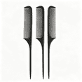 ACDANC 2 Pack Carbon Fiber Rat Tail Comb,Anti Static,Heat Resistant ...