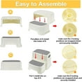 2 Step Stool for Kids, Toddler Step Stool for Bathroom, Kitchen ...