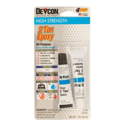 Devcon Epoxy, 2 Ton Epoxy, 1/2 Ounce Tubes, 2 Tubes - Walmart.com