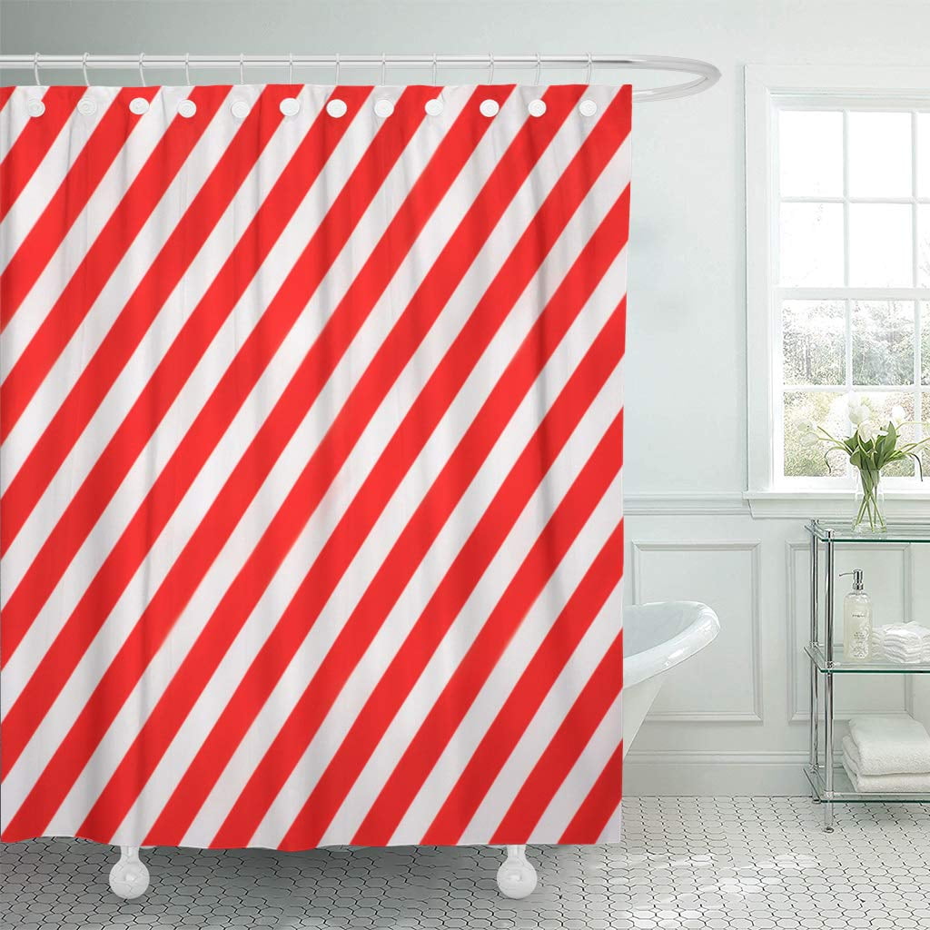 Diagonal Red Stripes