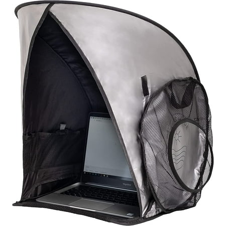 Laptop Shade for Working Outside by Lap Shade | Sun Reflective Fabric ...