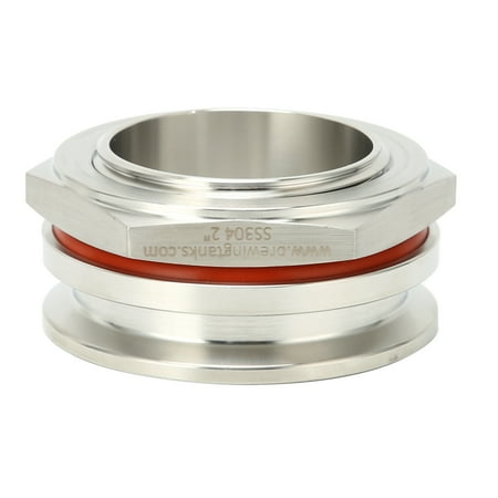 ANGGREK Homebrew Bulkhead,for Tri Clamp Adapter,2in Weldless Bulkhead ...