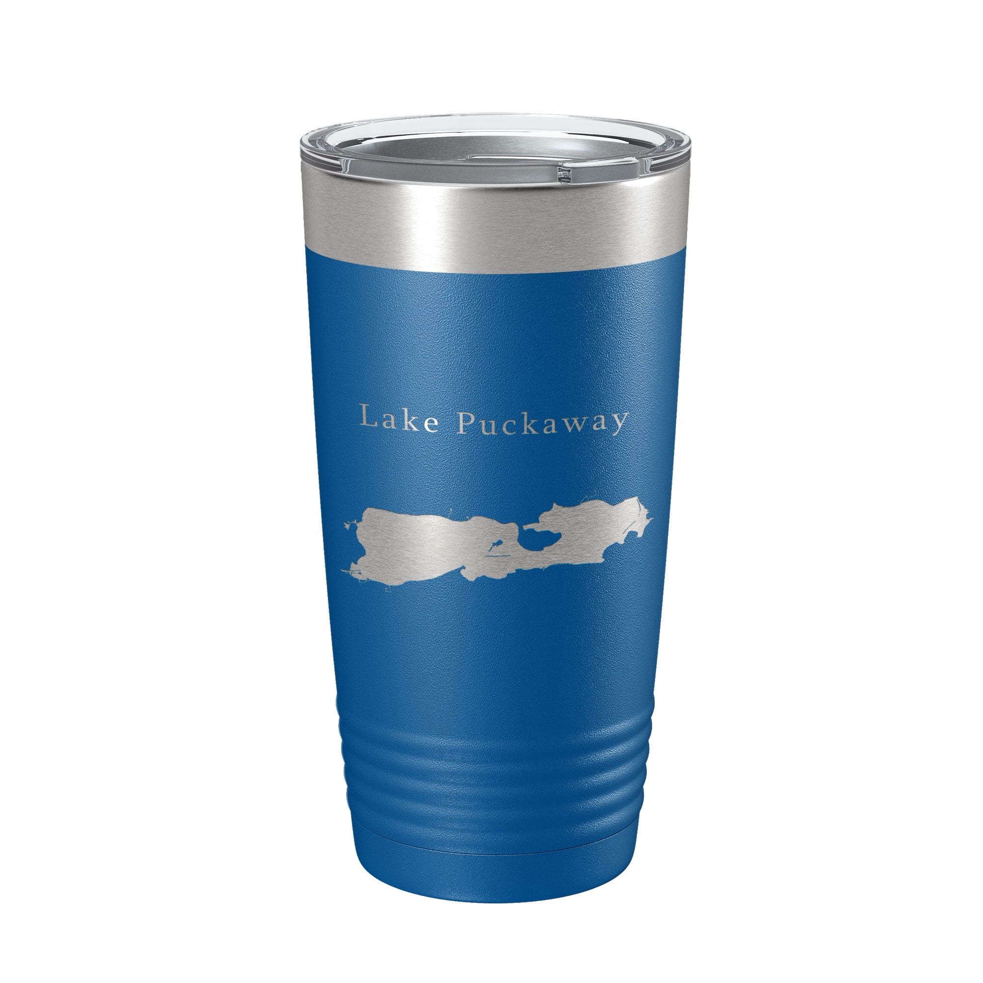 Lake Puckaway Map Tumbler Travel Mug Insulated Laser Engraved Coffee ...