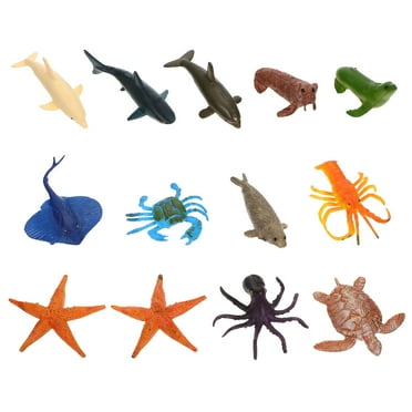 Animal Sea Toys Ocean Figures Creature Model Toy Creatures Marine Mini ...