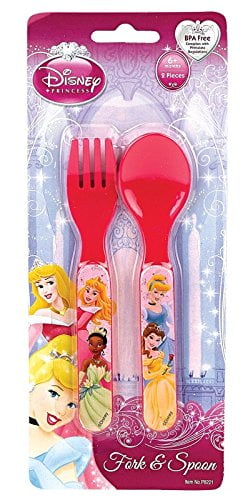 Princesses Fork & Spoon Set - Walmart.com